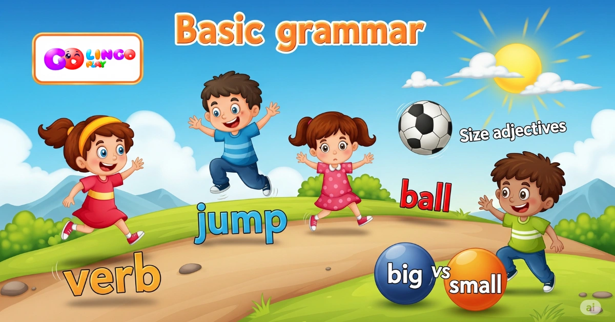 Simple English Grammar for Kids: The Fun and Easy Way - Go Lingo Play